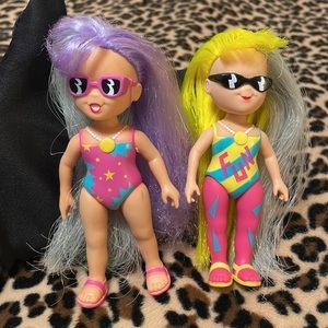 Tonka | Toys | 986 Tonka Hollywoods Hello Color Vintage Dolls 8s Neon ...